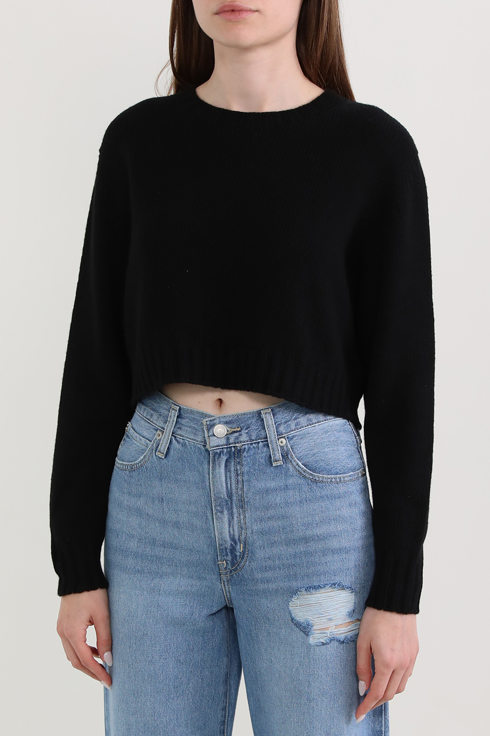 סריג קרופ עם רקמה | Factory 54