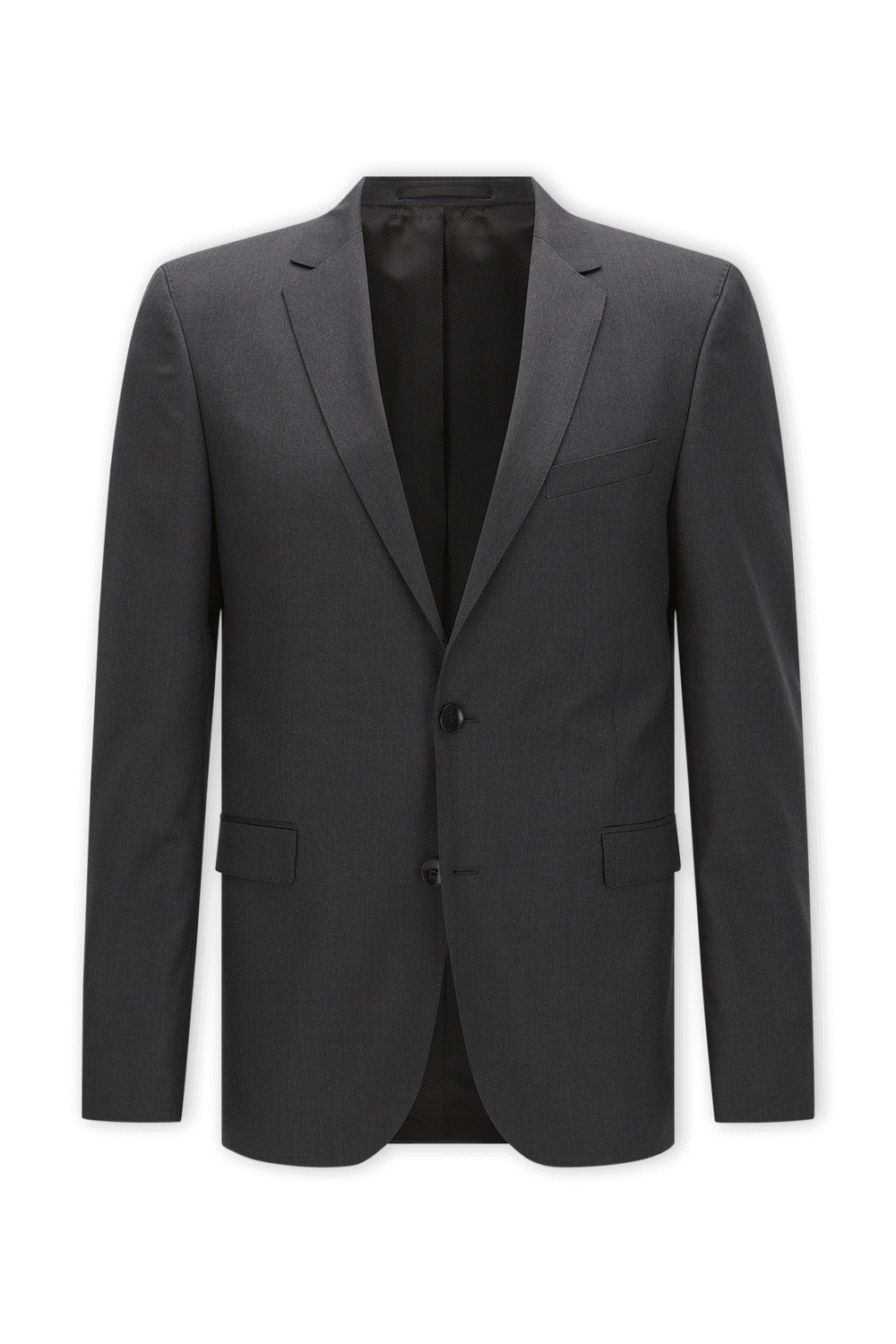 Extra Slim Fit Jacket in Dark Grey Wool | Factory 54