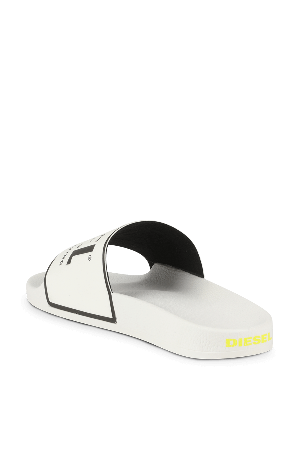 Diesel Logo Sliders in White | Factory 54